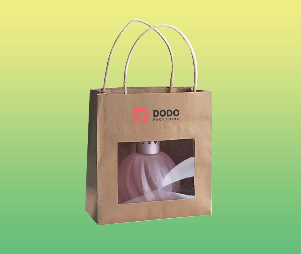 Paper Bags with Window Wholesale in UK - Dodo Packaging UK